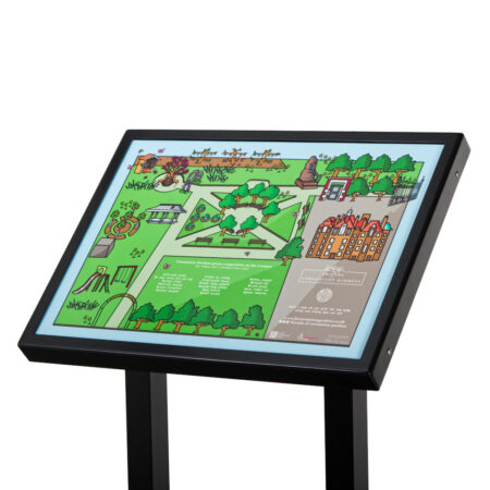 Oak Lectern | Outdoor information Board | Earth-Anchors