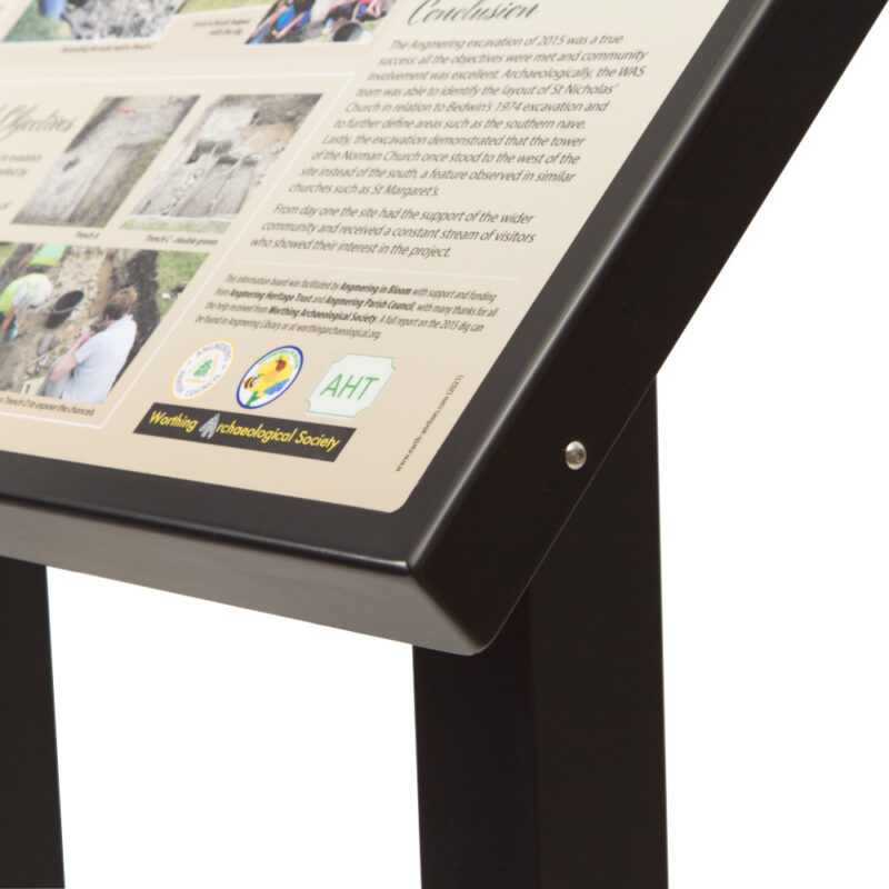 Outdoor Aluminium Lectern | Information Board | Earth-Anchors