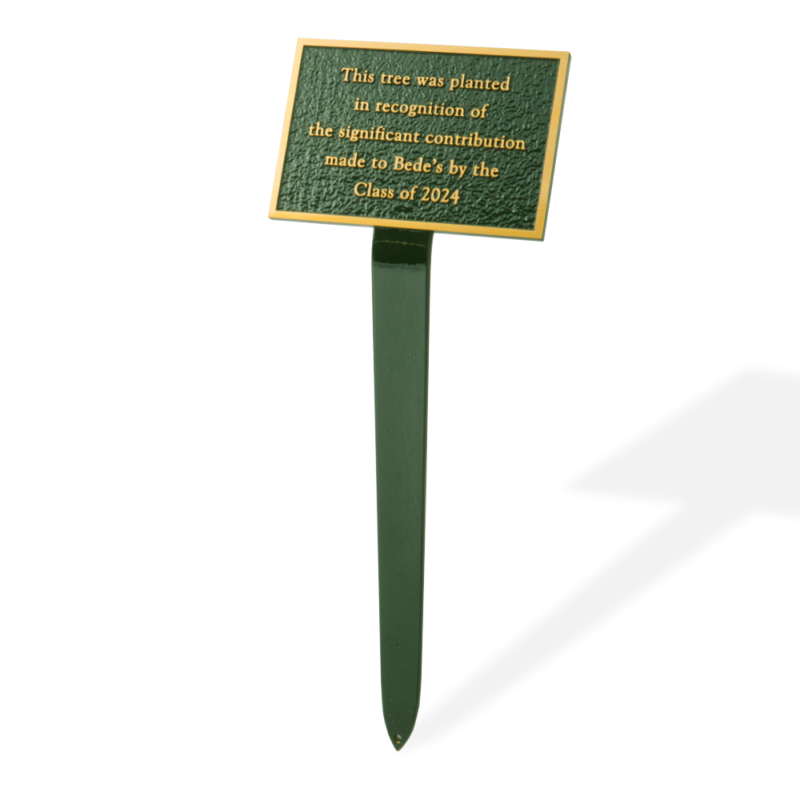 Bronze Memorial Plaque with Ground Stake For Memorial Garden