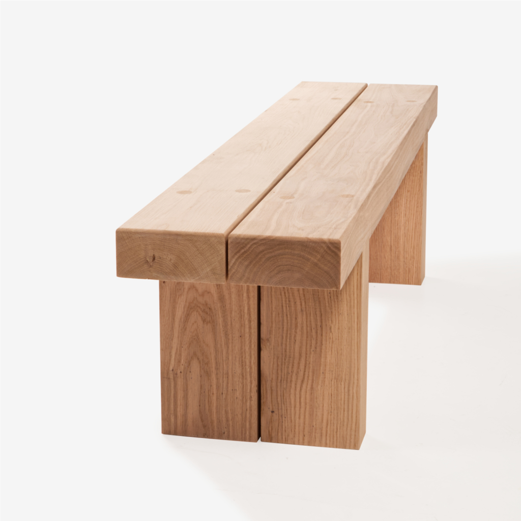 Large Oak Garden Bench