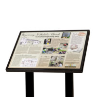 Outdoor Aluminium Lectern | Information Board | Earth-Anchors