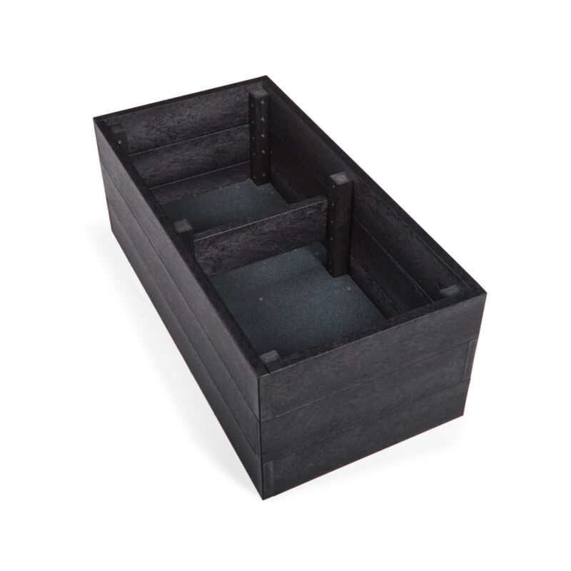 Raised Bed Recycled Plastic Planter | Earth Anchors