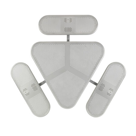 Stainless Steel Tri-Table | Hard wearing | Earth Anchors