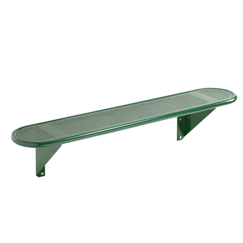 Wall Moulded Steel Bench | Earth Anchors
