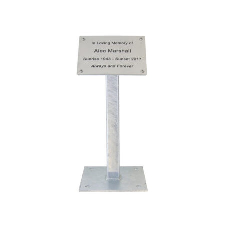 Memorial Tree Plaque Stand. Vandal Resistant | Earth-Anchors