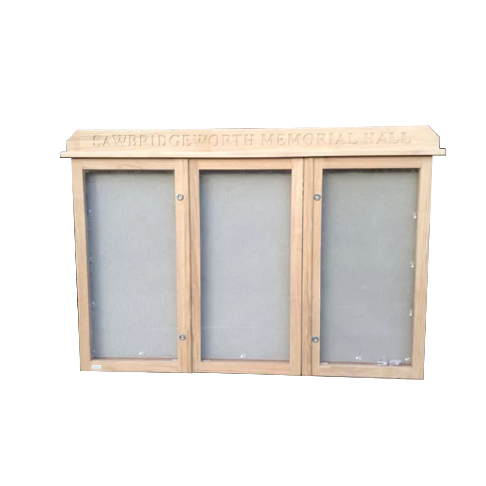 Small Roofed Notice Board | Outdoor Information Board | Earth-Anchors